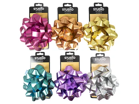 15CM METALLIC MATT BOW - Discount Party World