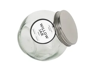 WILLOW 350ML GLASS TILT JAR - Discount Party World