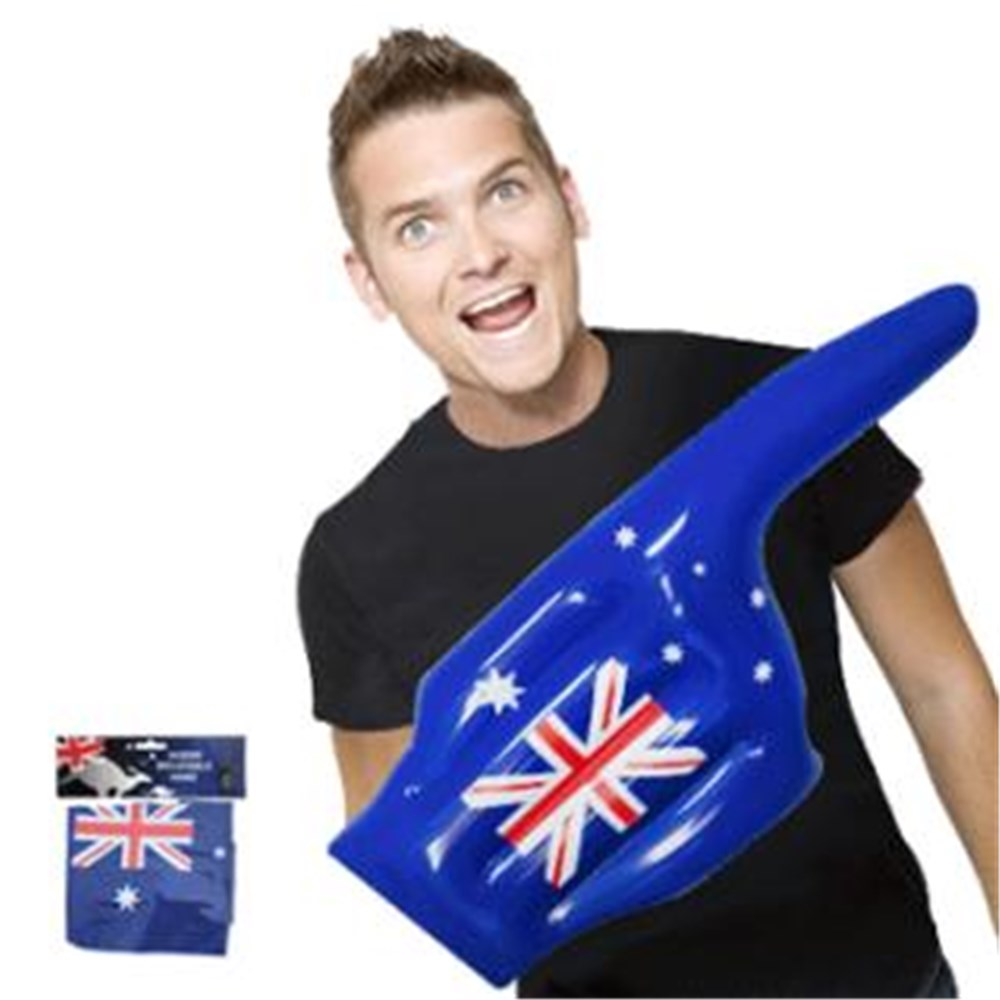 AUSSIE INFLATABLE HAND - Discount Party World