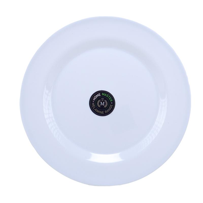 Melamine Plate Round 20cm Dia x 1.5cm - White - Discount Party World