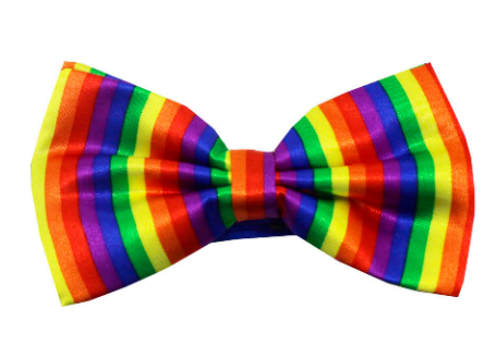 Rainbow Bow Tie (Vertical Stripe) - Discount Party World