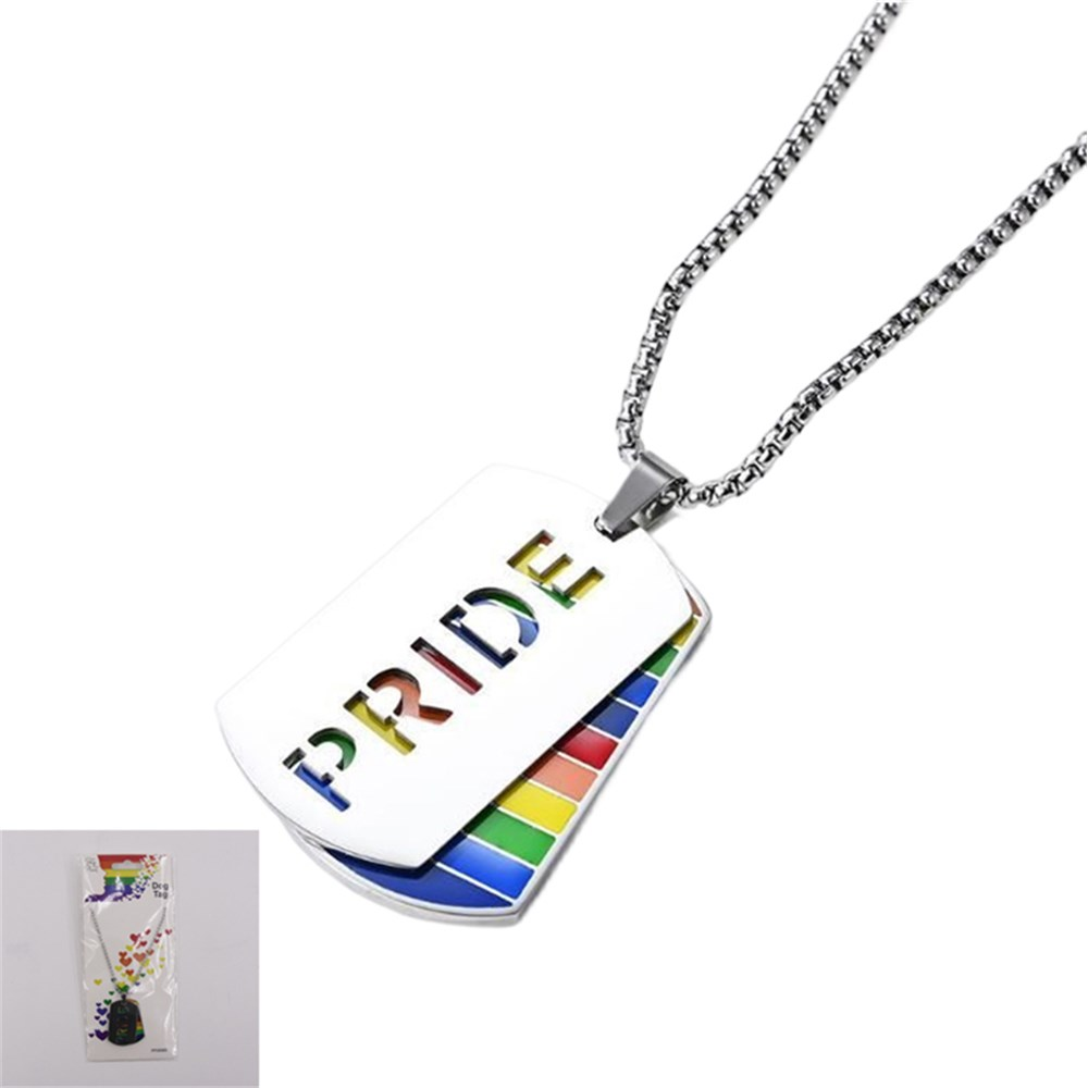 *RAINBOW PRIDE STAINLESS DOG TAG - Discount Party World