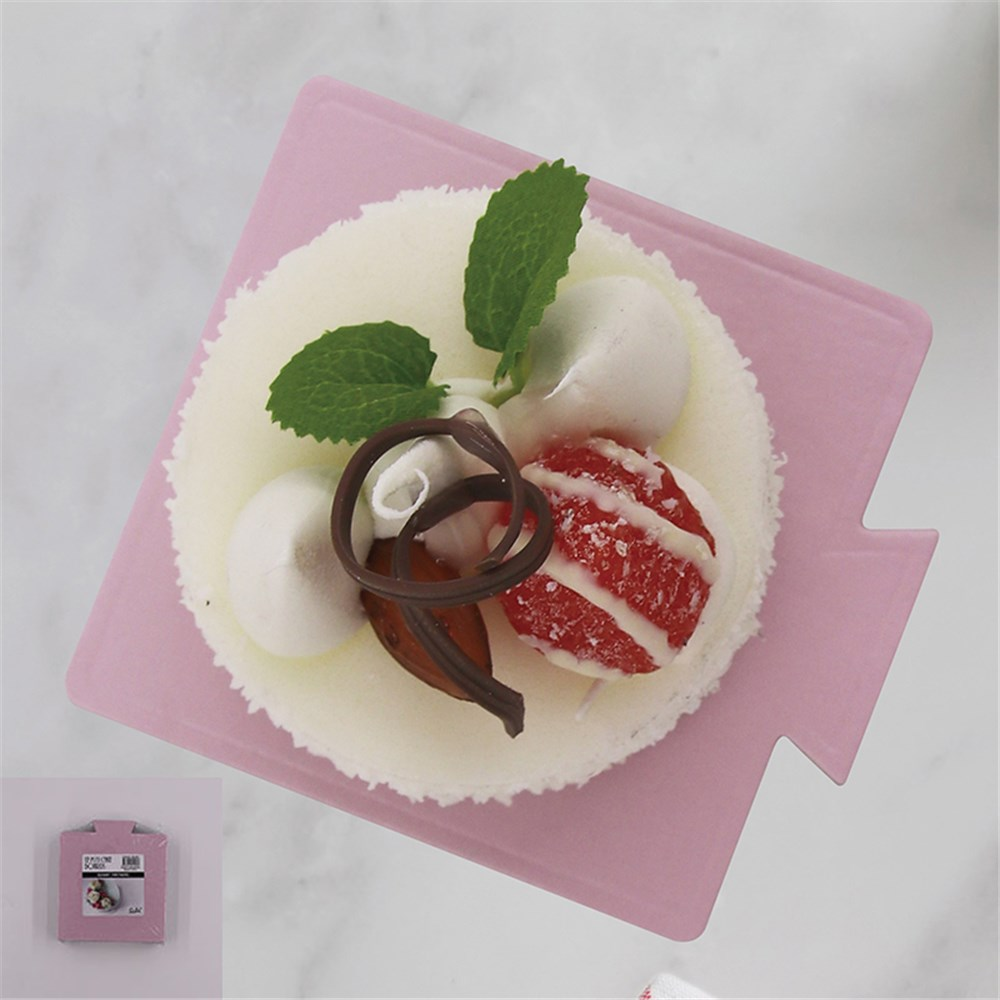*12 PINK SQUARE CAKE BOARDS - Discount Party World