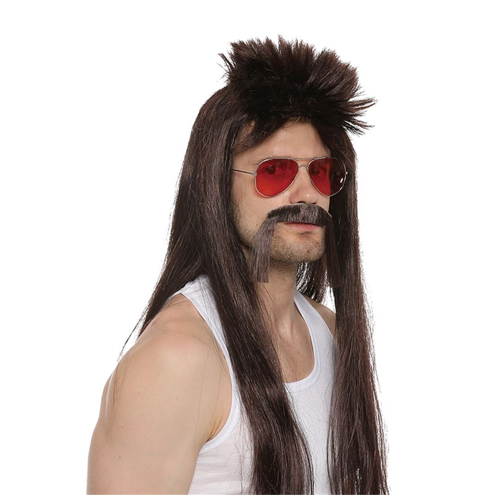 *TRUCKER WIG & MOUSTACHE - Discount Party World