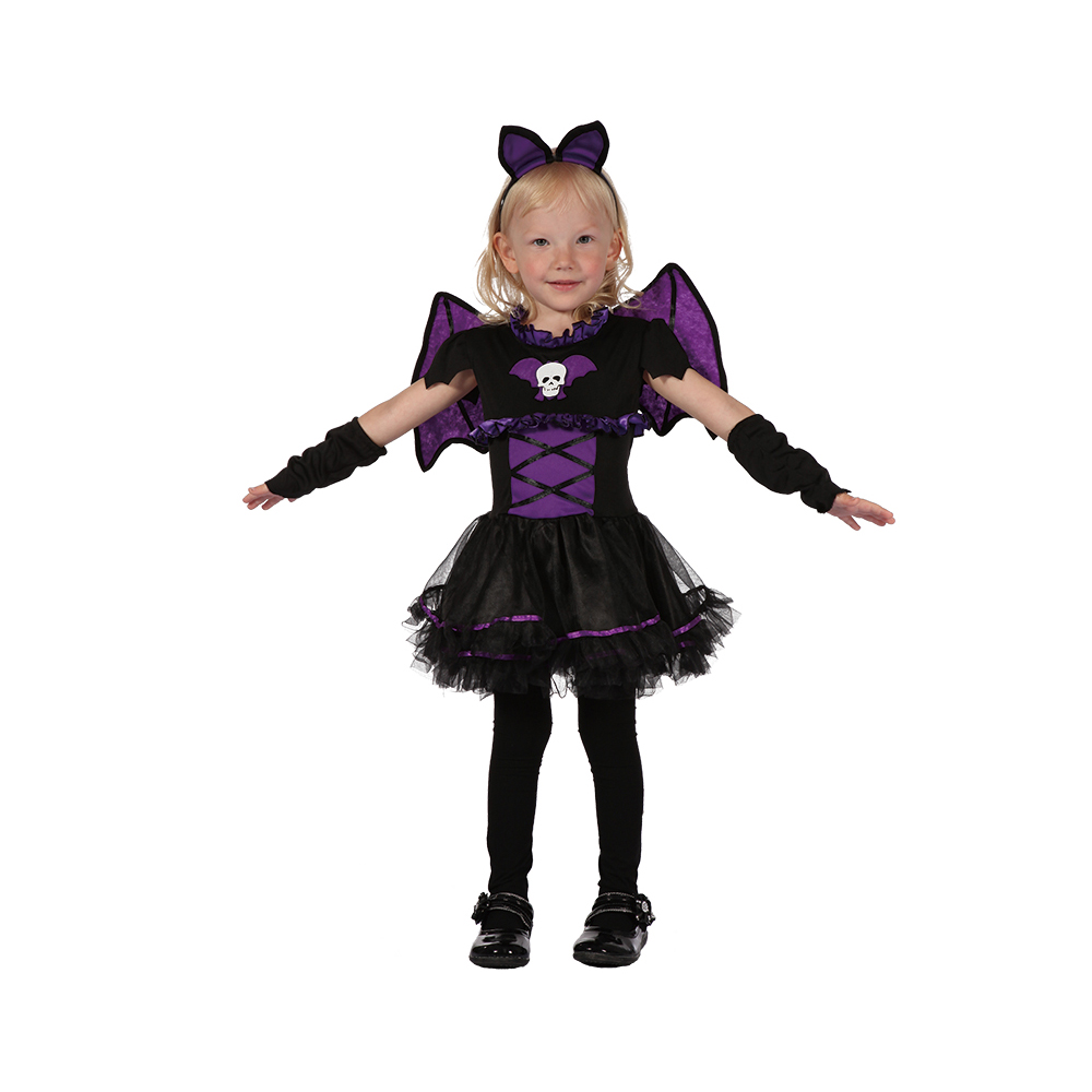 TODDLER EVIL BAT GIRL CONTAINS DRESS,HEADPEICE,WINGS AND GLOVELETS ...