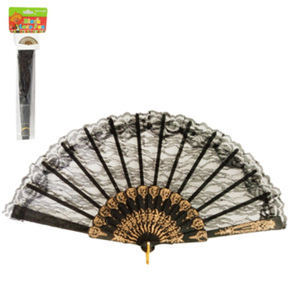 *MEXICAN BLACK LACE FAN - Discount Party World