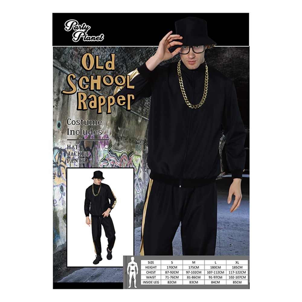 OLD SCHOOL TRACKSUIT RAPPER SIZE L INCLUDING HAT, TOP, PANTS - Discount ...