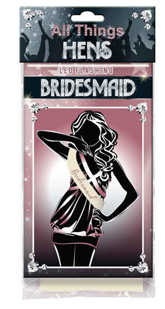 BRIDESMAID FLASHING SASH - Discount Party World