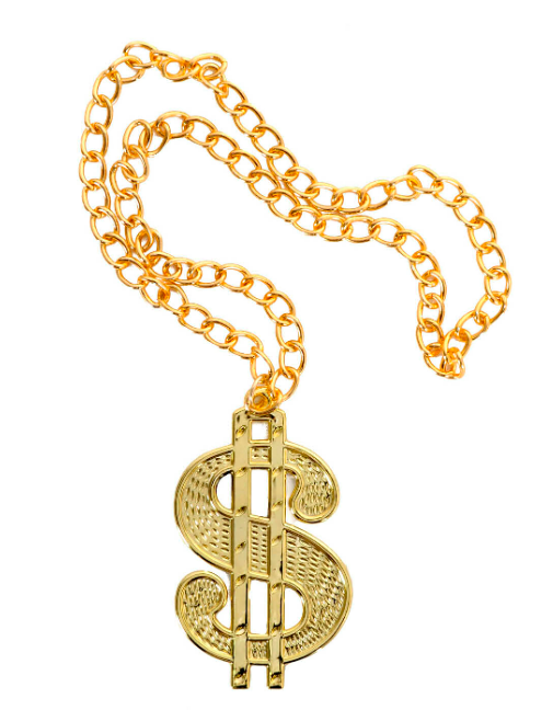 Dollar Sign Necklace - Discount Party World