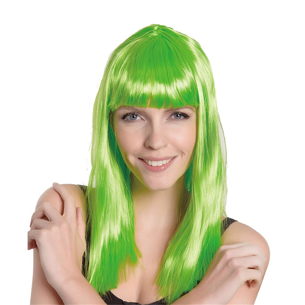 **LONG WIG-GREEN - Discount Party World