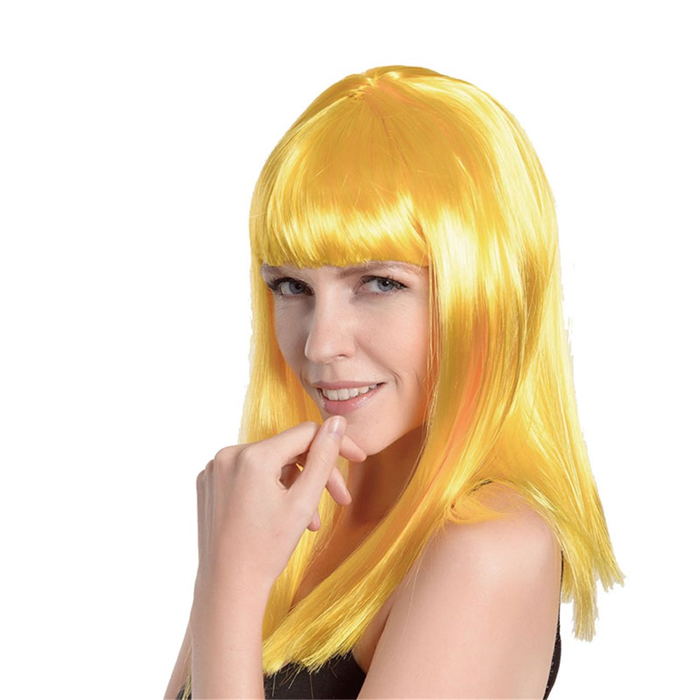 *LONG WIG-YELLOW - Discount Party World