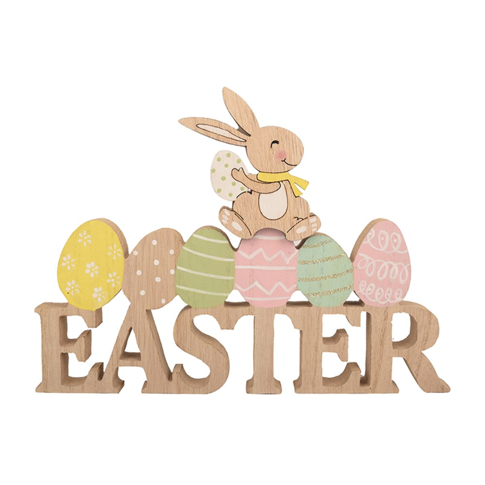 EASTER SIGN 24x17.5CM MDF - Discount Party World