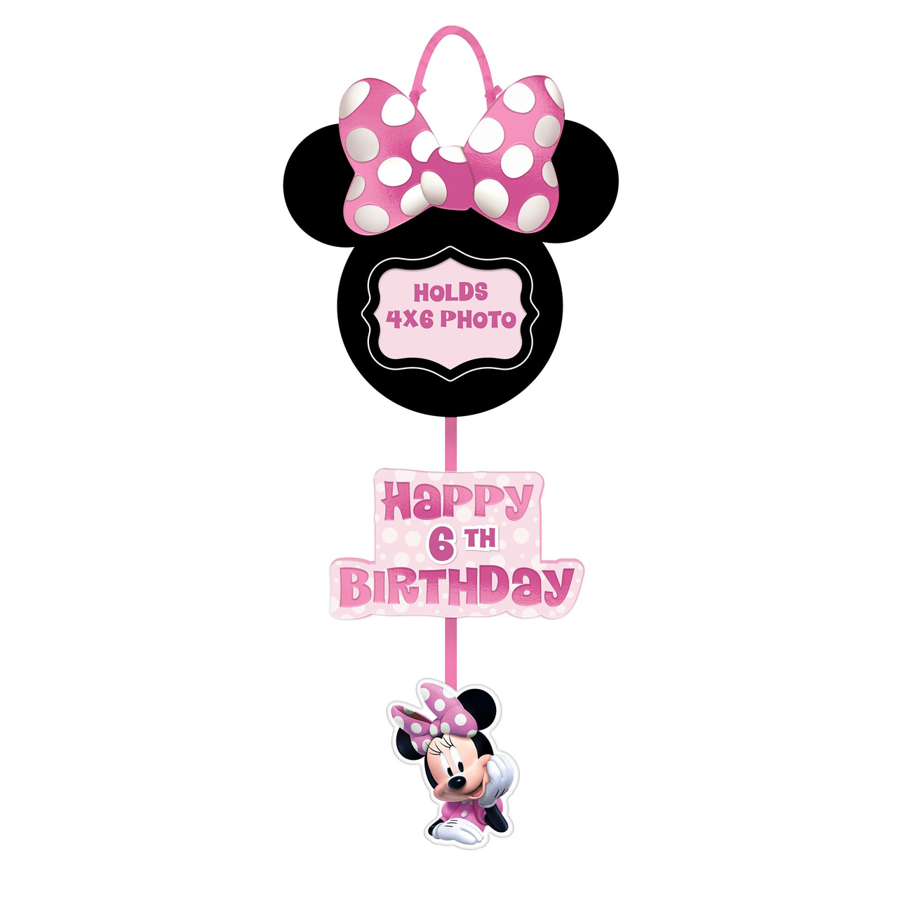 Minnie Mouse Forever Custom Photo Hanging Sign - Discount Party World