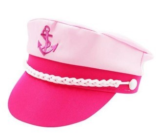 PINK CAPTAIN HAT - Discount Party World