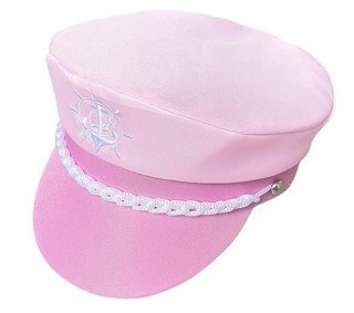 LIGHT PINK CAPTAIN HAT - Discount Party World