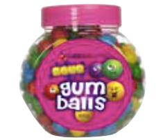 Sour Gumball Jar 400g - Discount Party World