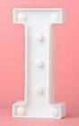JS 22cm LED Letter - I - Discount Party World