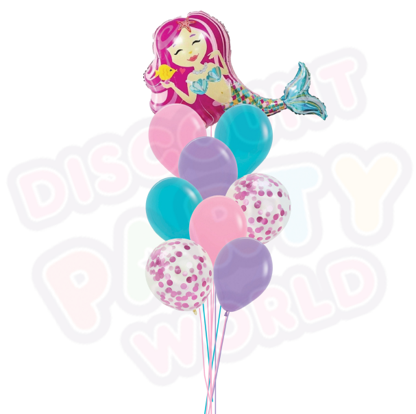 Mermaid Balloon Bouquet - Discount Party World