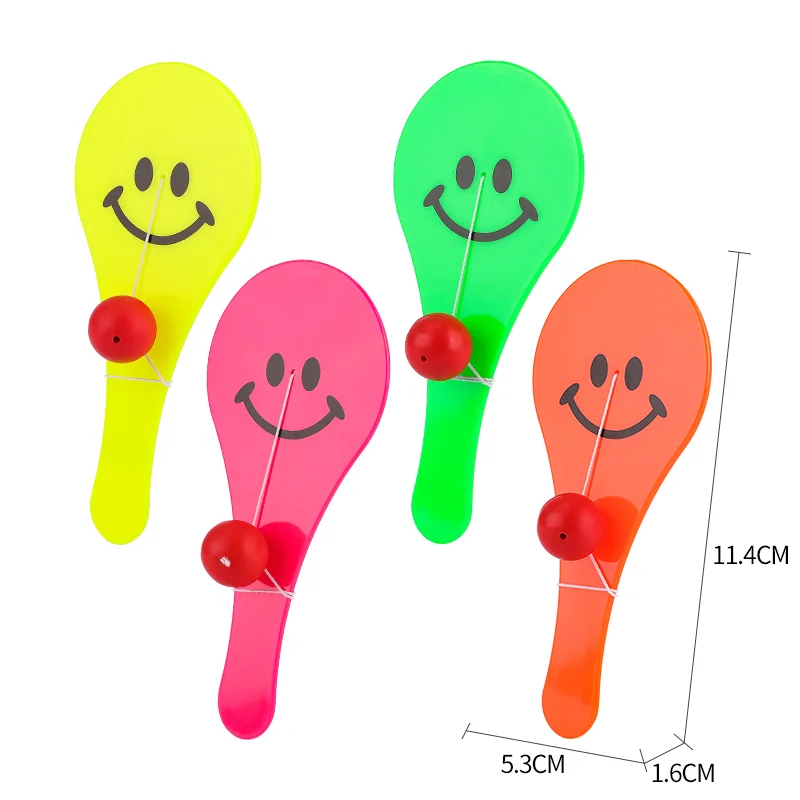Paddle Ball 4pk 11.4*5.3*1.6cm - Discount Party World