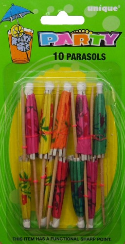 10 PARASOL PICKS - Discount Party World
