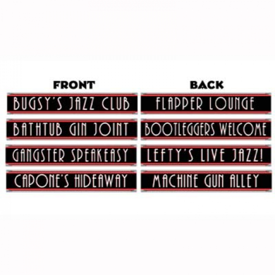 Cutout Ganster Street Signs - Discount Party World