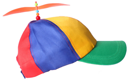 Rainbow Helicopter Hat - Discount Party World