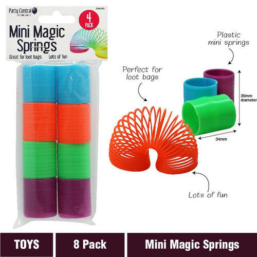 Mini Magic Springs 8pk - Discount Party World