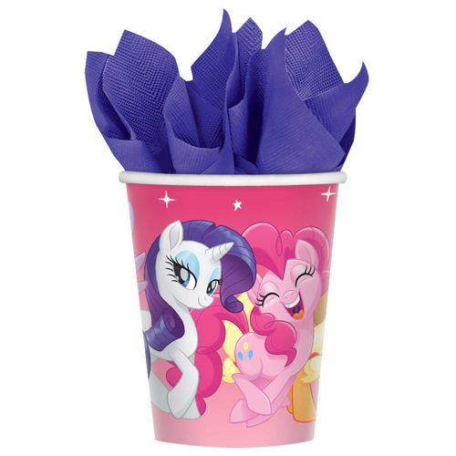 MLP Friendship Adv 9oz/266ml Cups 8pk - Discount Party World