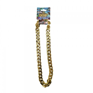 GOLD LOOK GANGSTER CHAIN ON HANGTAG - Discount Party World