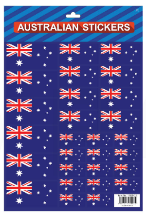 Australian Stickers (Mixed size Australian Flags) - Discount Party World