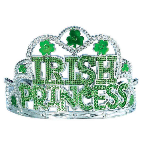 St Pats Irish Princess Tiara* - Discount Party World