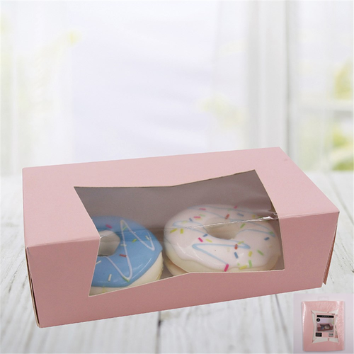 *3PK PINK 2 DONUT BOX-20X10X6.5CM - Discount Party World