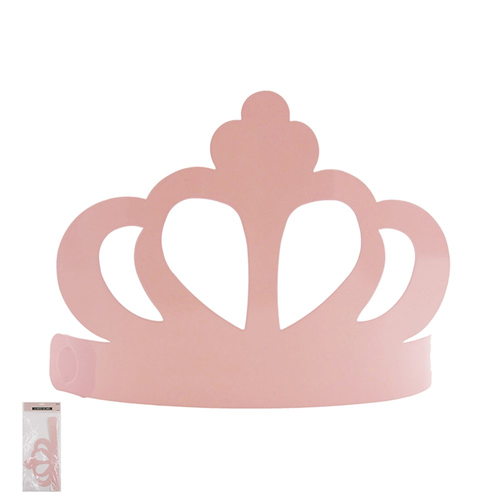 *6PK PINK PAPER CROWN - Discount Party World