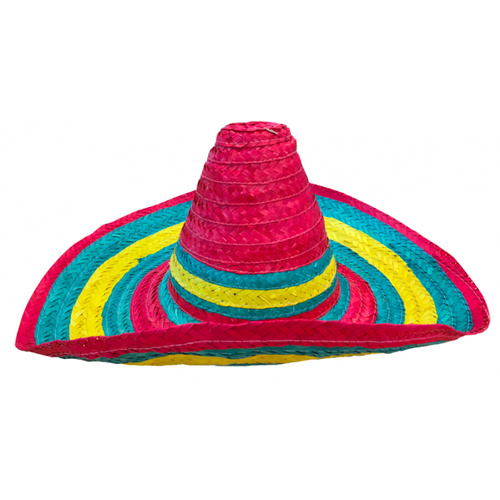 Festive Mexican Sombrero - Multi Colour - Discount Party World