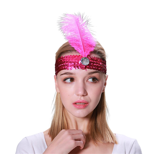**FLAPPER HEADBAND-PINK - Discount Party World