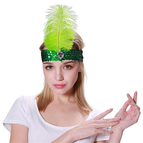 *FLAPPER HEADBAND-GREEN - Discount Party World