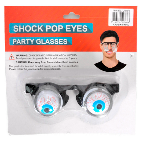 Party Glasses Horror Shock Pop Eyes - Discount Party World