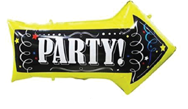 Shape "Party" Arrow 50cm x 82cm - Discount Party World