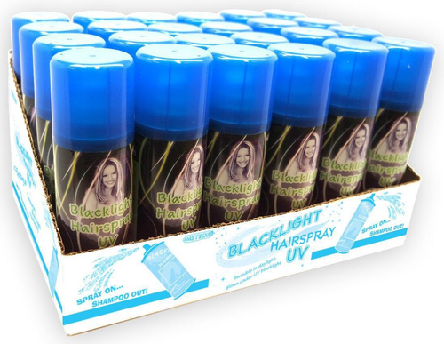 HAIR SPRAY - BLACK LIGHT 1pc - Discount Party World