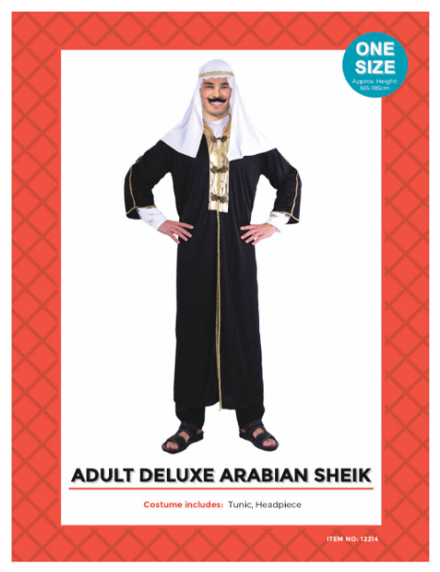 Adult Deluxe Arabian Sheik Costume - Discount Party World