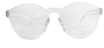 Party Glasses Perspex Wayfarer Clear - Discount Party World