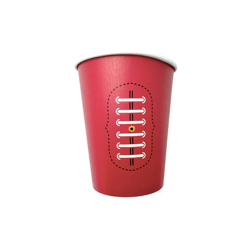Footy Paper Cups 8pk - Discount Party World