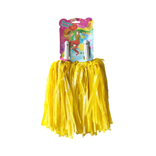 Yellow Pom Poms - Discount Party World