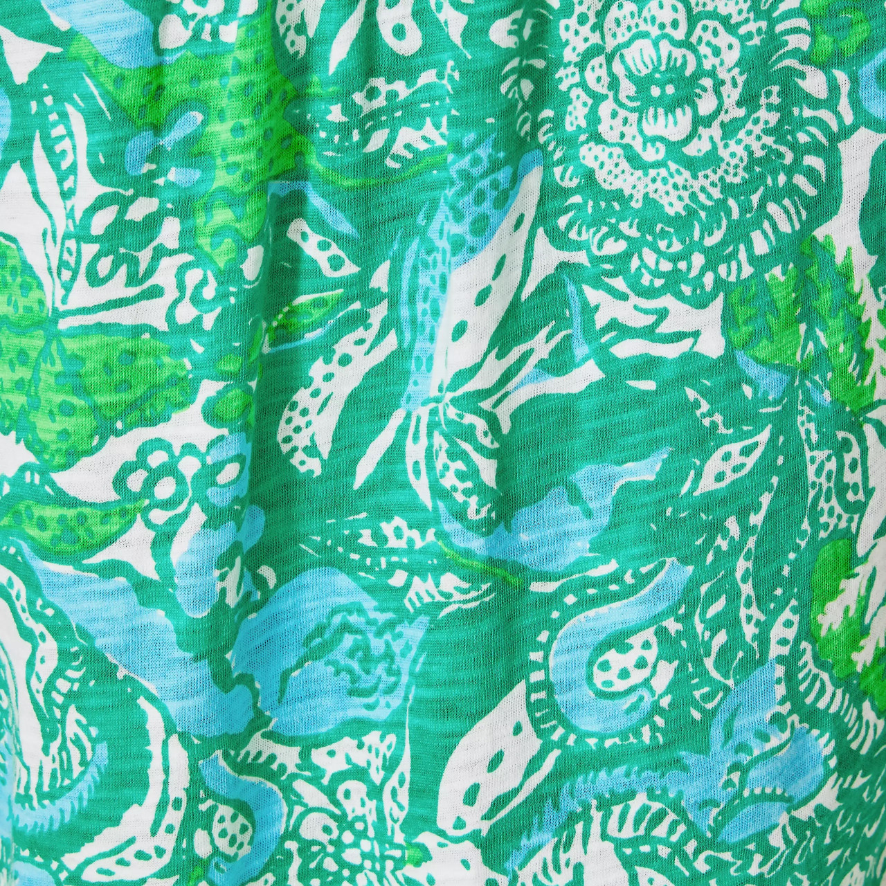 Dev Knit Top Botanical Green Safari Sangria - Country Classics