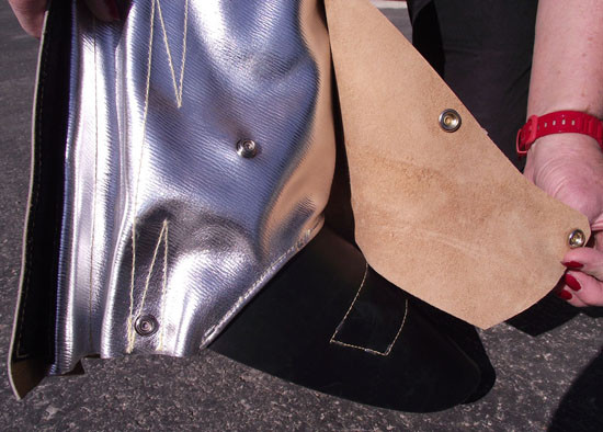 Aluminized Leg boot Spats with optional Spring Steel Reusable Cage ...