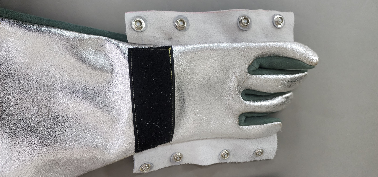 Aluminized Leather Wingback Gauntlet Gloves with High Temp Palm ...