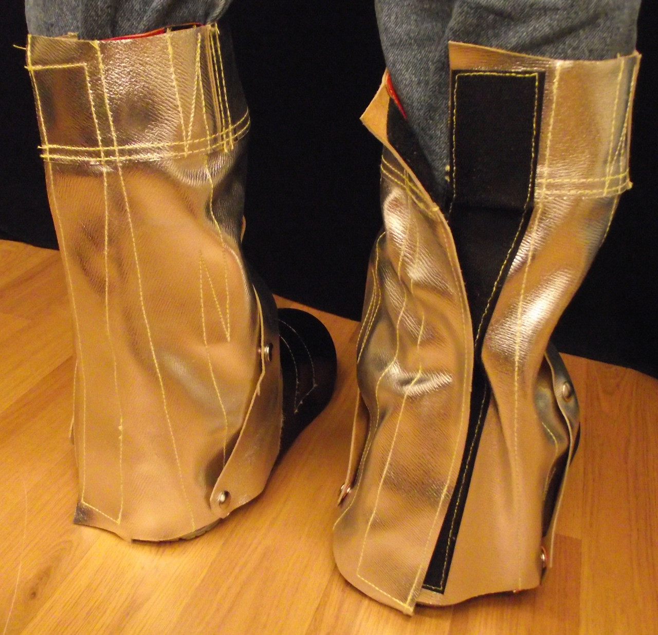 Aluminized Leg boot Spats with optional Spring Steel Reusable Cage ...