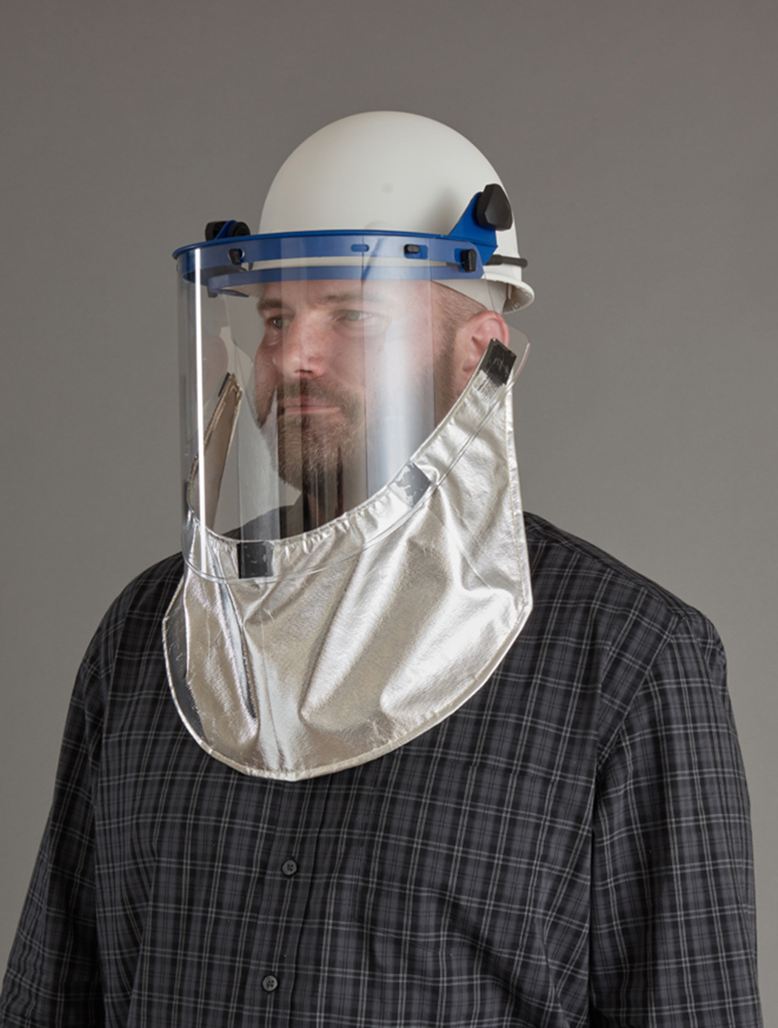 Aluminized Face Shield Splash Protection Bib - Silver Needle Inc.™