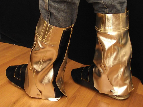 Aluminized Leg boot Spats with optional Spring Steel Reusable Cage ...