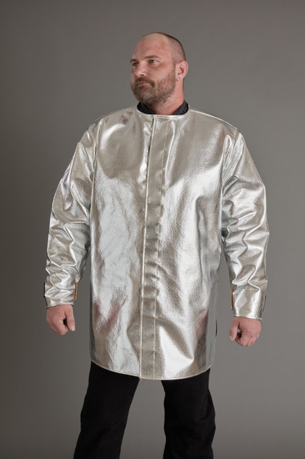 Aluminized Open Back Coat 33" Length - Silver Needle Inc.™